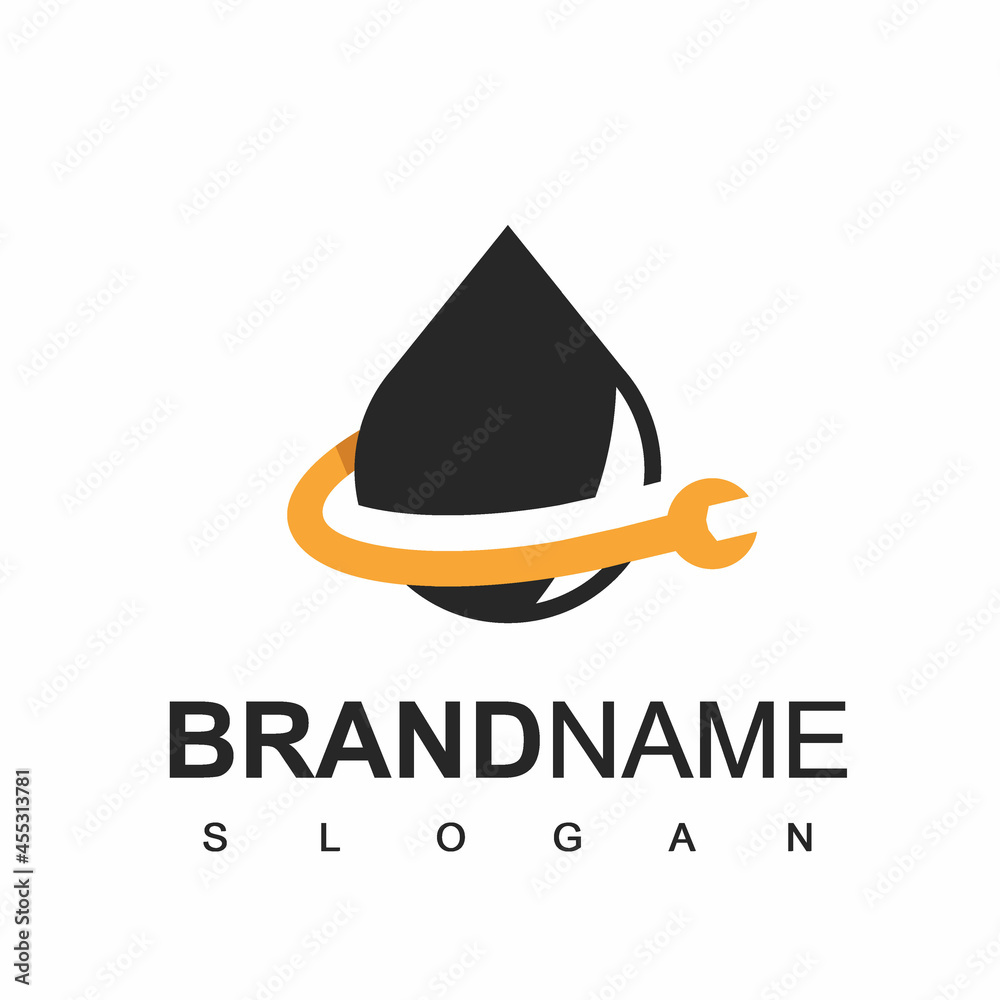 oil Company Logo, Oil Maintenance Symbol Stock Vector | Adobe Stock