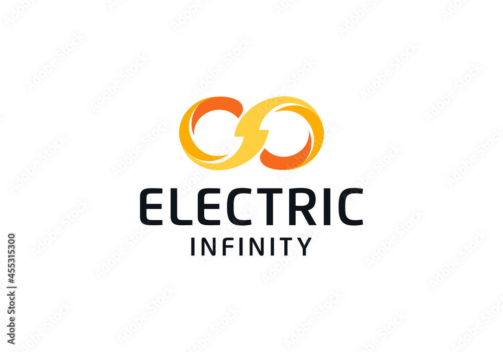 Loop, limitless, electric infinity logo design template inspiration ...