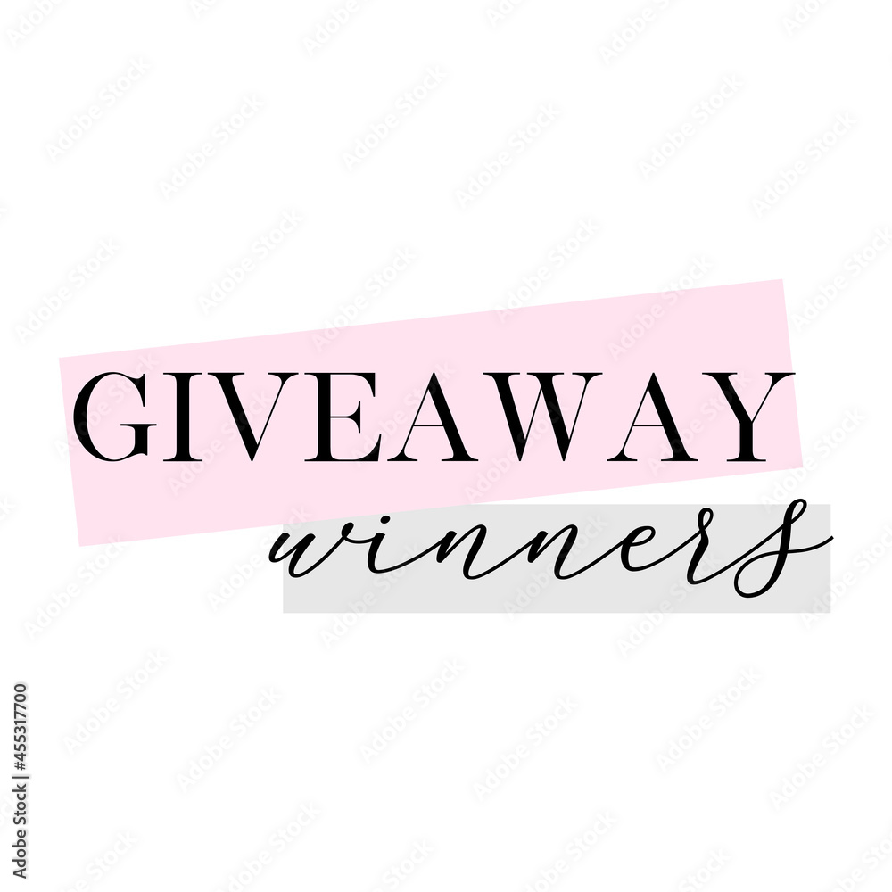Giveaway winners banner | Instagram post | Instagram story vector image ...
