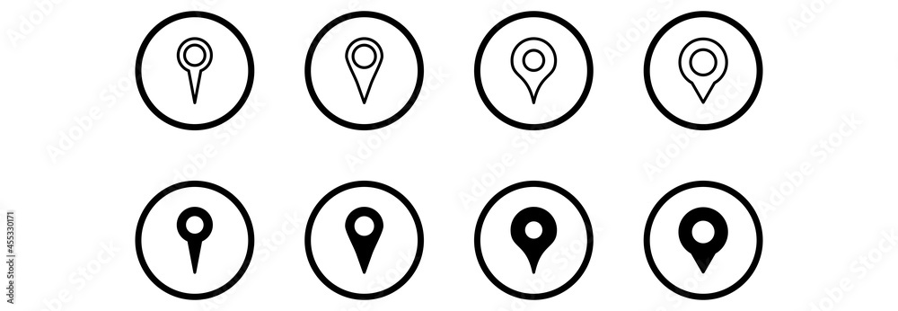 location icon, place icon, location symbol vector, place symbol vector ...