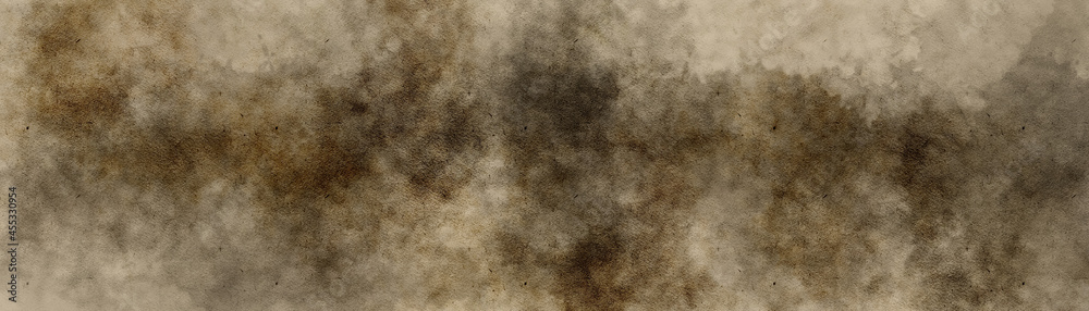 Old dark brown paper parchment background design with distressed ...