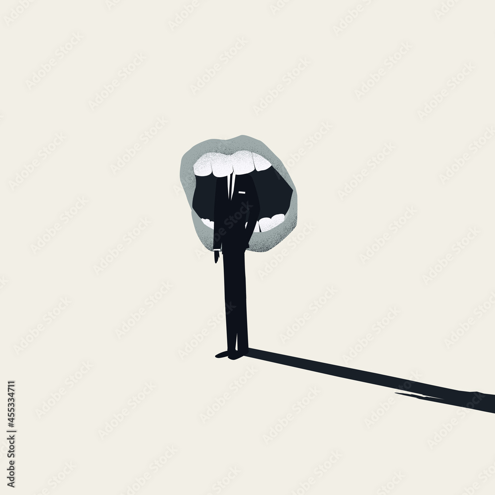 Work stress abstract vector concept. Symbol of being under pressure ...