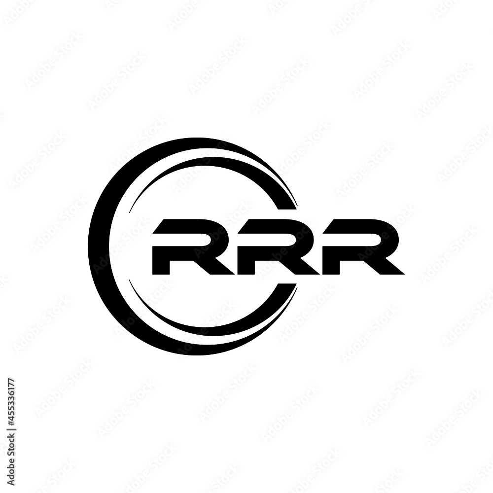 RRR letter logo design with white background in illustrator, vector ...