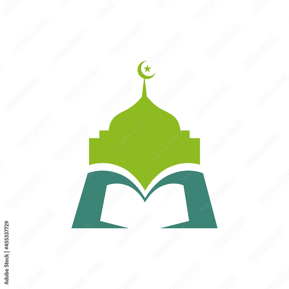 Islamic education school or university logo design Stock Vector | Adobe ...
