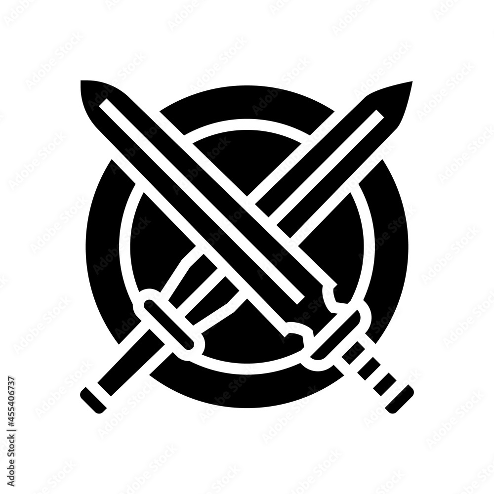 crossed sword ancient greece glyph icon vector. crossed sword ancient ...
