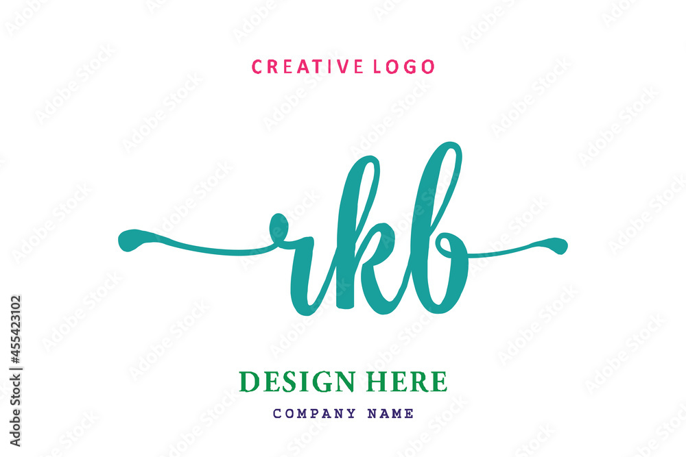 RKB lettering logo is simple, easy to understand and authoritative Stock Vector | Adobe Stock