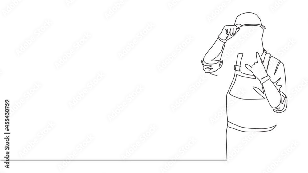 Animated self drawing of single continuous line draw young craftsman ...