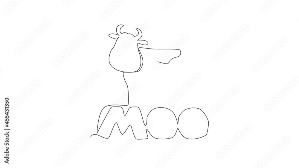 Animated self drawing of continuous line draw cute and adorable ...