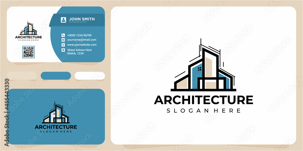 Architecture logo design. Luxury Color Simple Abstract Architecture ...