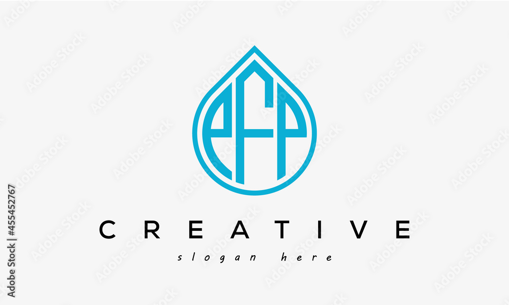 Water drop letter PFP logo initial template vector Stock Vector | Adobe ...