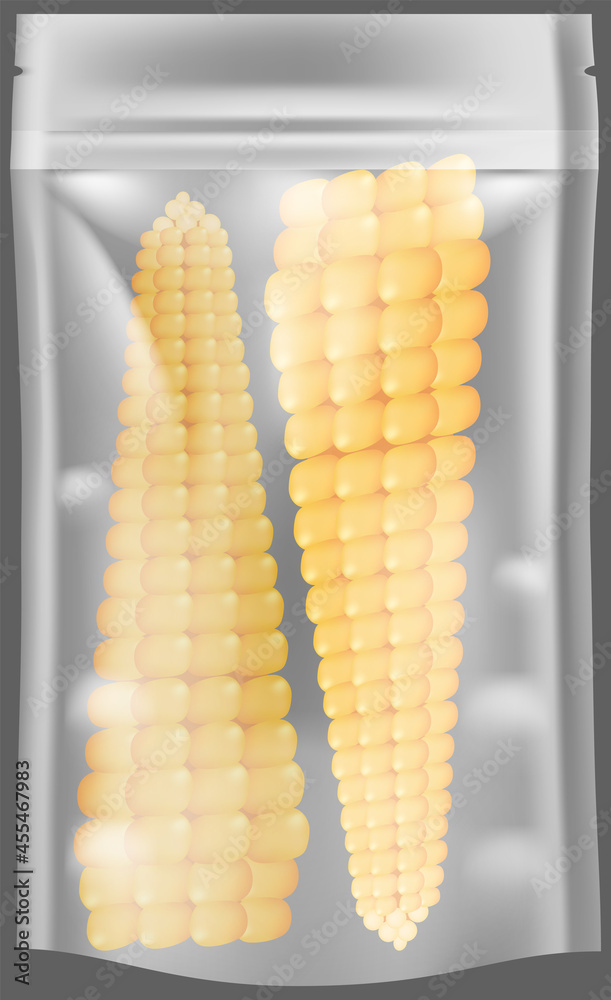 Vegetable plastic food packaging tray wrapped with polyethylene ...