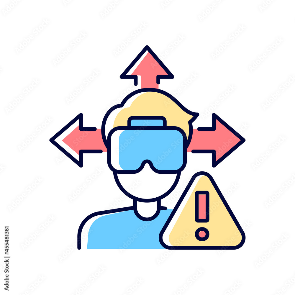 Ensure space around you RGB color manual label icon. Open space for safe vr experience. Remove ...