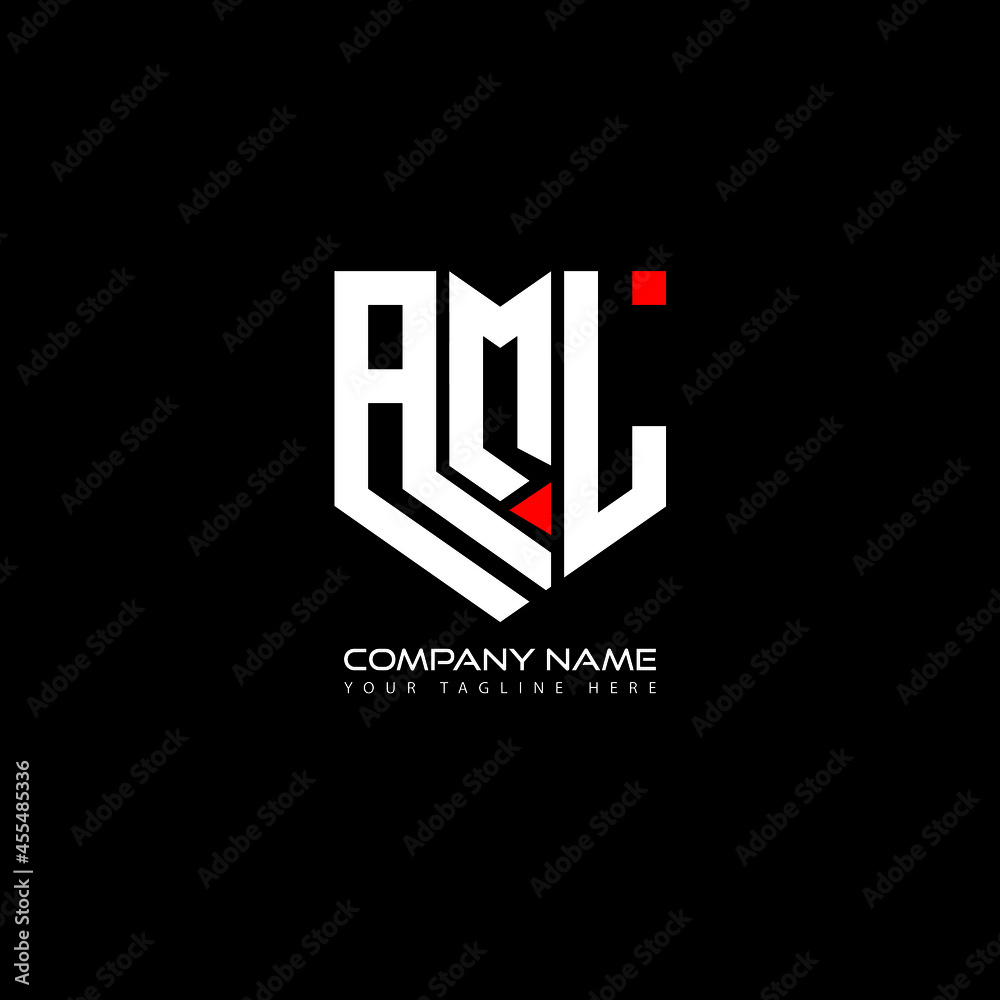Vetor de AML letter logo abstract design. AML unique design, AML letter ...