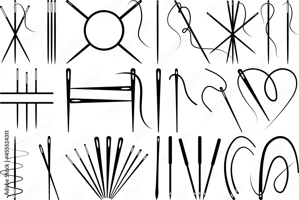 Sewing Needle SVG Cut Files | Sewing Needle Silhouette | Needle Svg ...