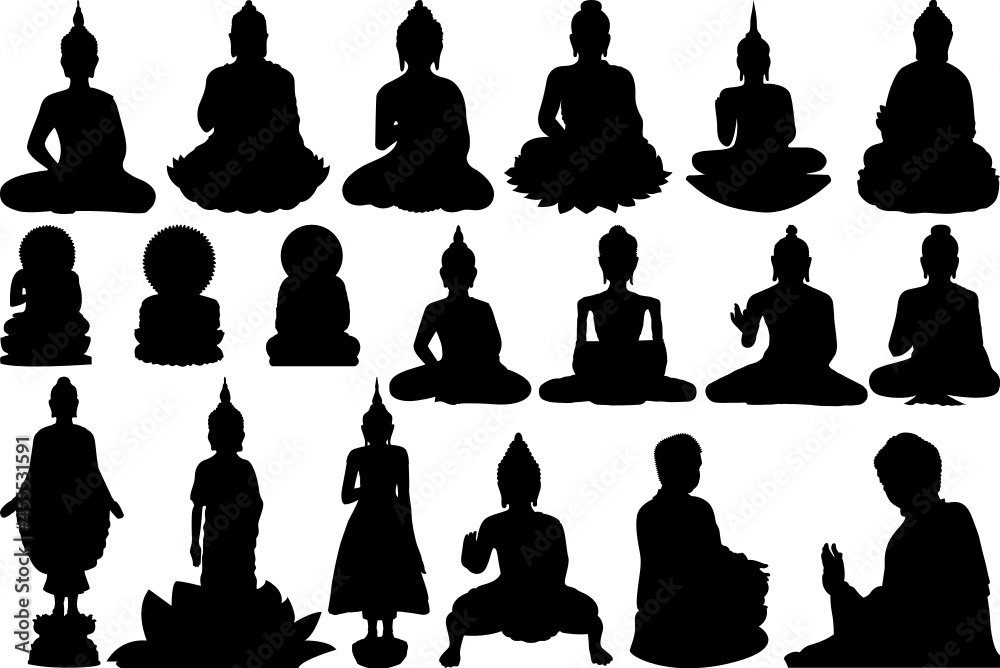 Buddha SVG Cut Files | Buddha Silhouette | Buddhism Svg | Buddhist Svg ...
