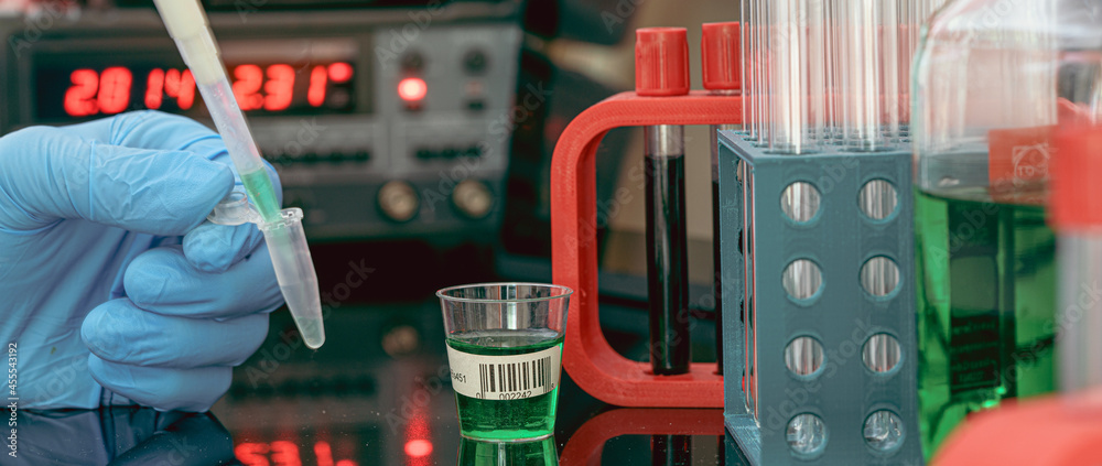 Sample preparation for Mass spectrometry in a scientific laboratory ...