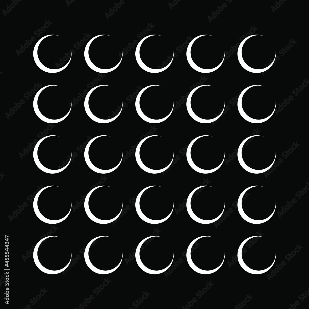 White moons background vector. Moon Background. Stock Vector | Adobe Stock