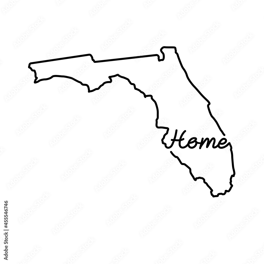 Florida State Map Outline