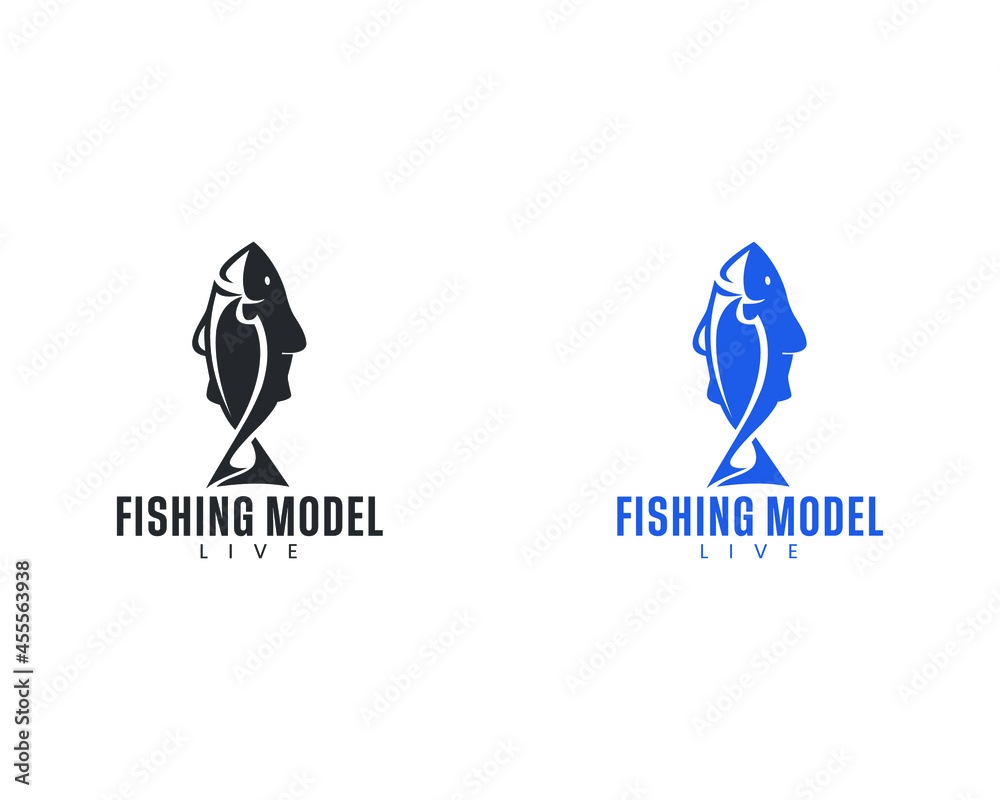 Fishing sports championship fishinglogo logo vector fish trophy art ...