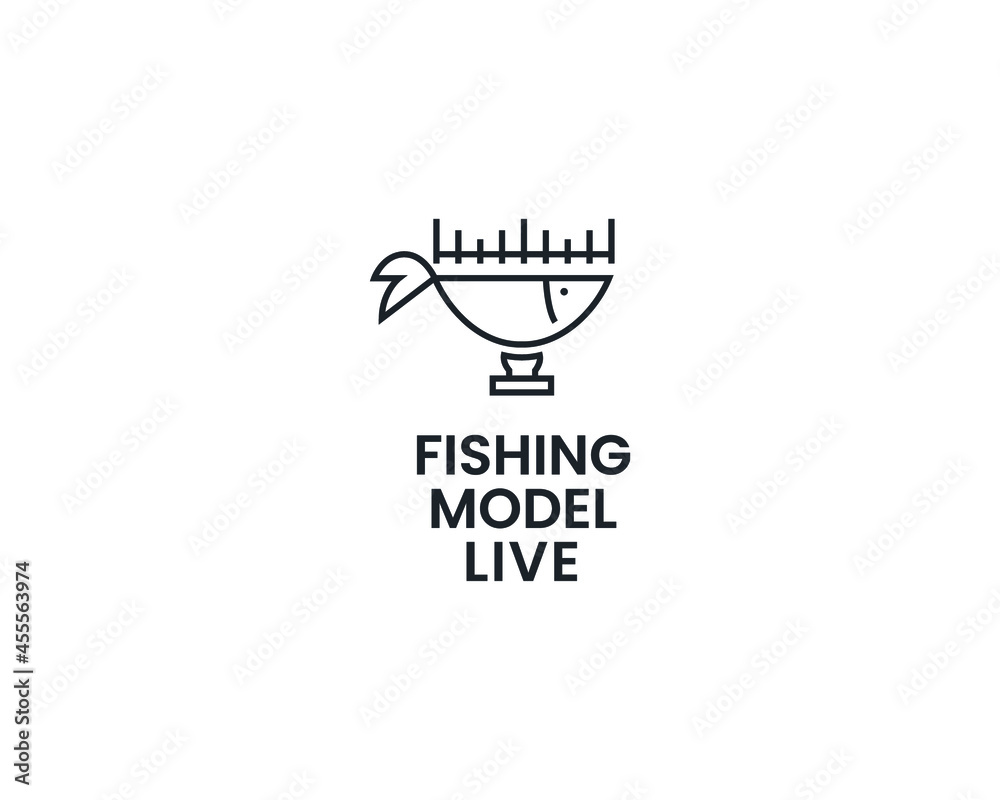 Fishing sports championship fishinglogo logo vector fish trophy art ...