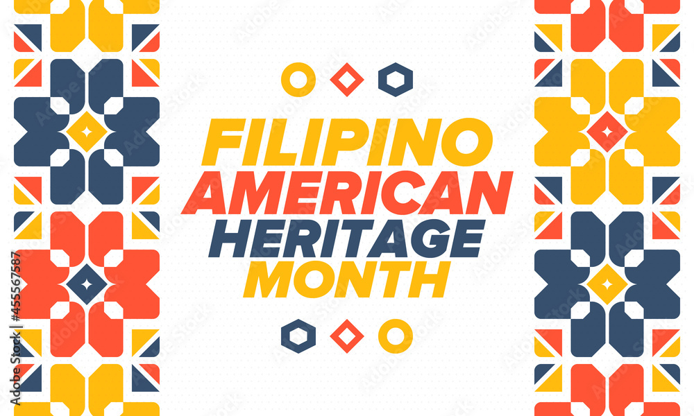 Filipino American History Month. Happy holiday celebrate annual in ...