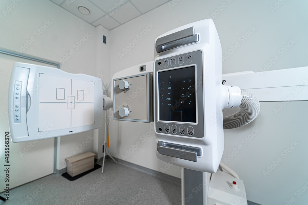 Equipment for roentgen in modern clinic. Remote controlled X-ray ...