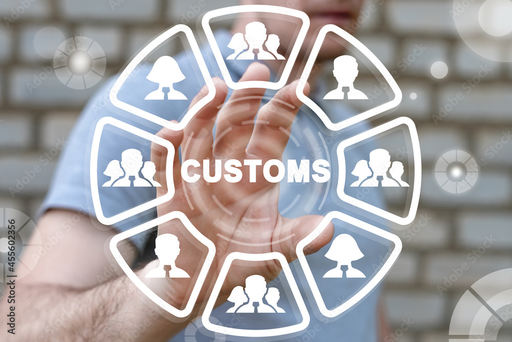 Concept of customs. Customs Declaration. Customs Registration. Cargo ...