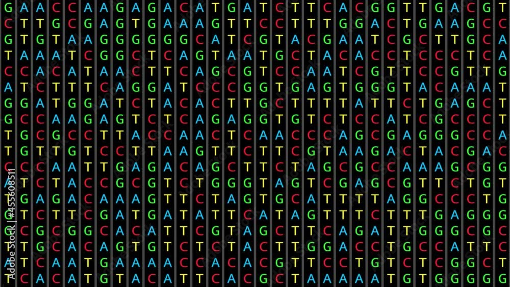 Loopable: DNA genetic matching and analysis abstract background with ...