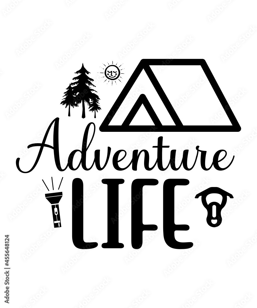 Stockvector Adventure Svg Bundle, Travel Quotes SVG, Camping svg ...