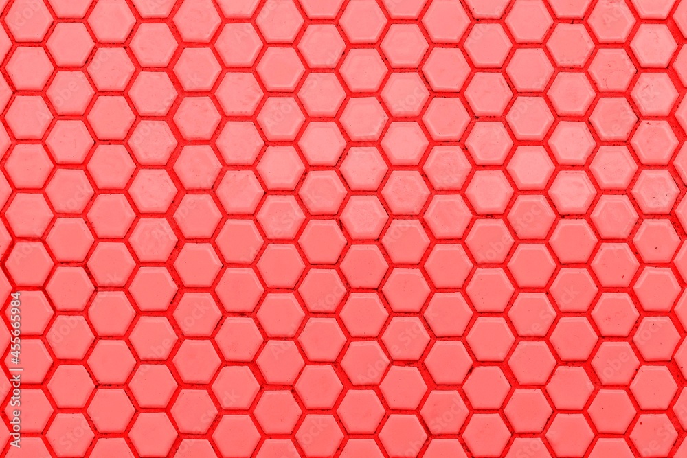 Pattern clean grid uneven design. Red ceramic tiles texture background ...