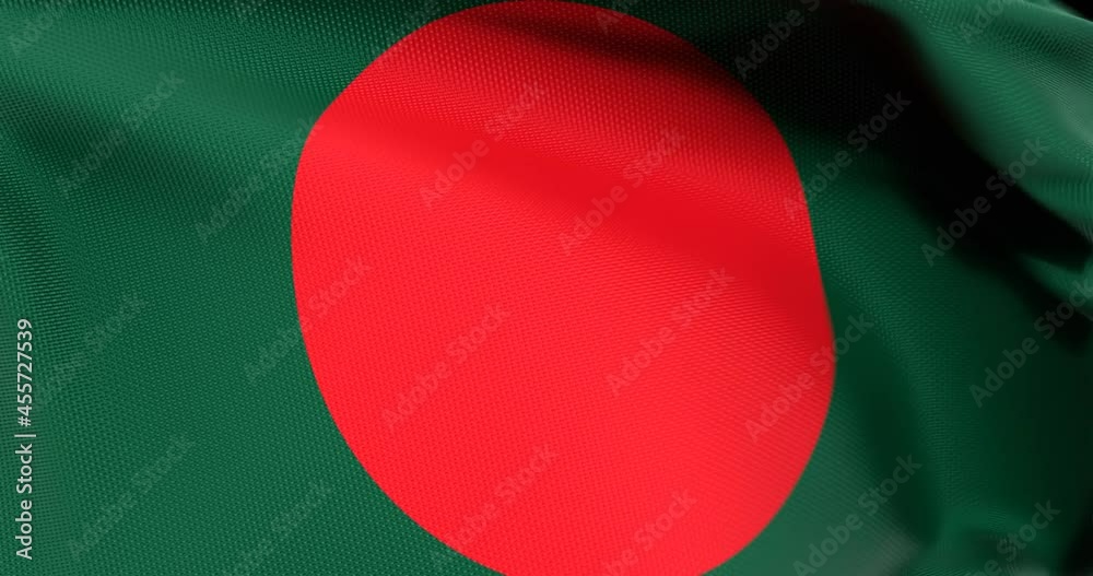 Vidéo Stock Flag of Bangladesh Waving 3D Animation Close up, 4K UHD 60 ...