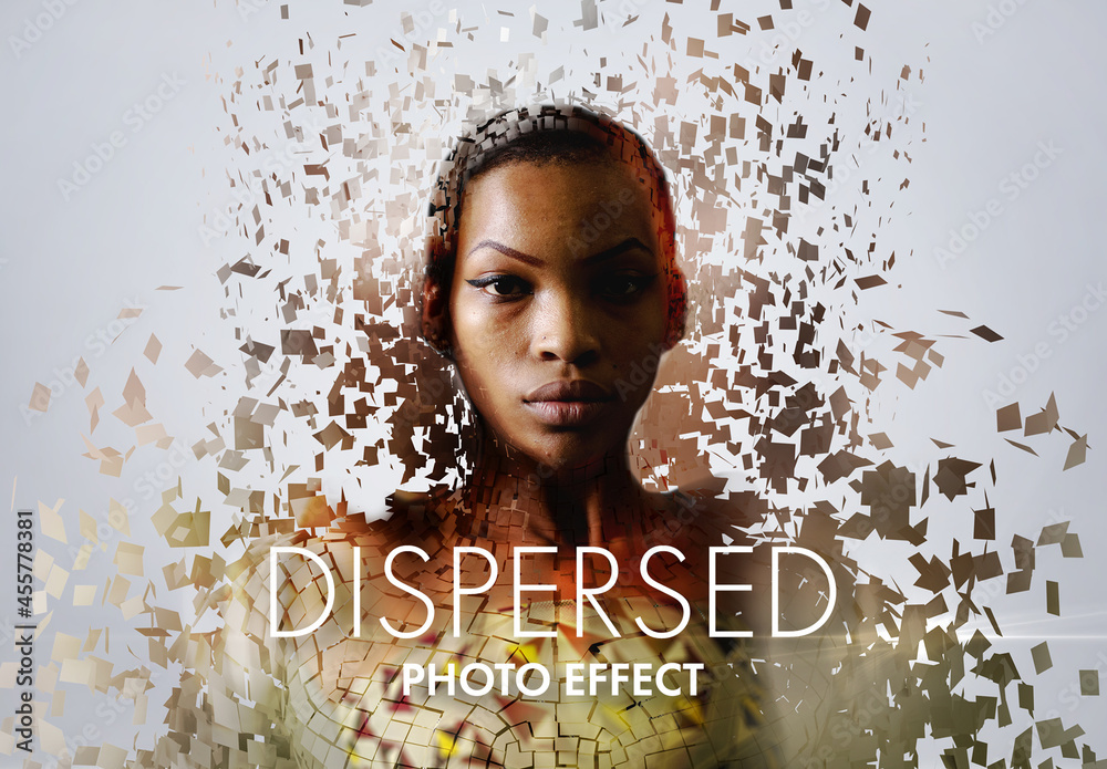 Dispersed Image Effect Stock Template | Adobe Stock