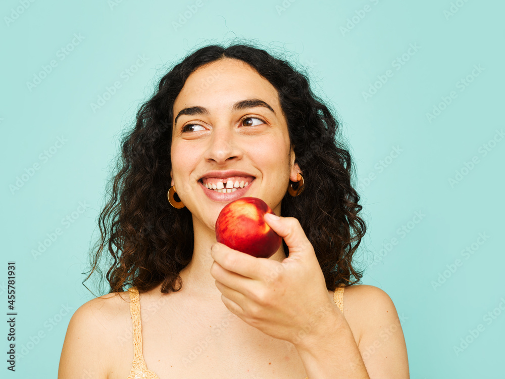 studio eating portrait Stock Photo | Adobe Stock