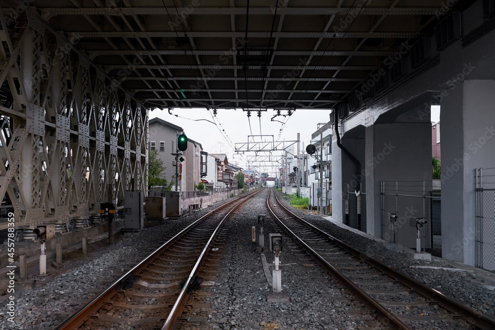 Railway stations in rural towns in Japan Stock Photo | Adobe Stock