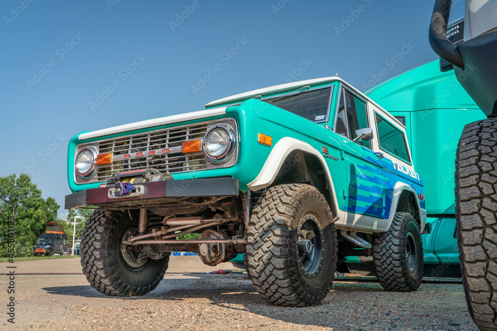 Loveland, CO, USA - August 29, 2021: Vintage, first generation, Ford ...