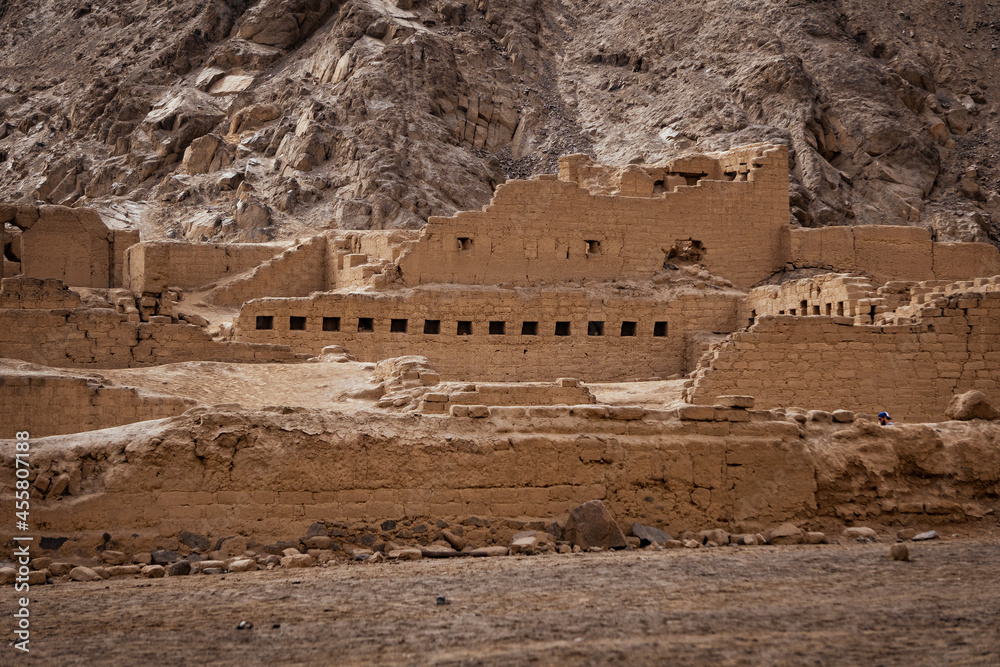 Overland camping roadtrip in the andes mountains of Lima, Peru Stock ...