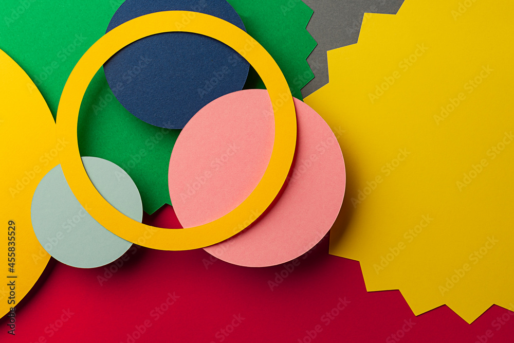 Abstract paper shapes Stock Photo | Adobe Stock