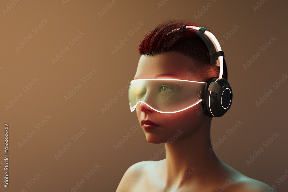 Futuristic goggles Stock Photo | Adobe Stock