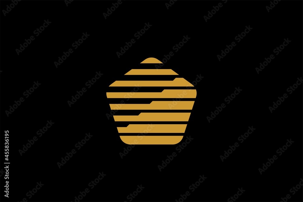 Vetor De Technology Digital Logo Design Vector Red Logo Design Basic Shape Logo Do Stock