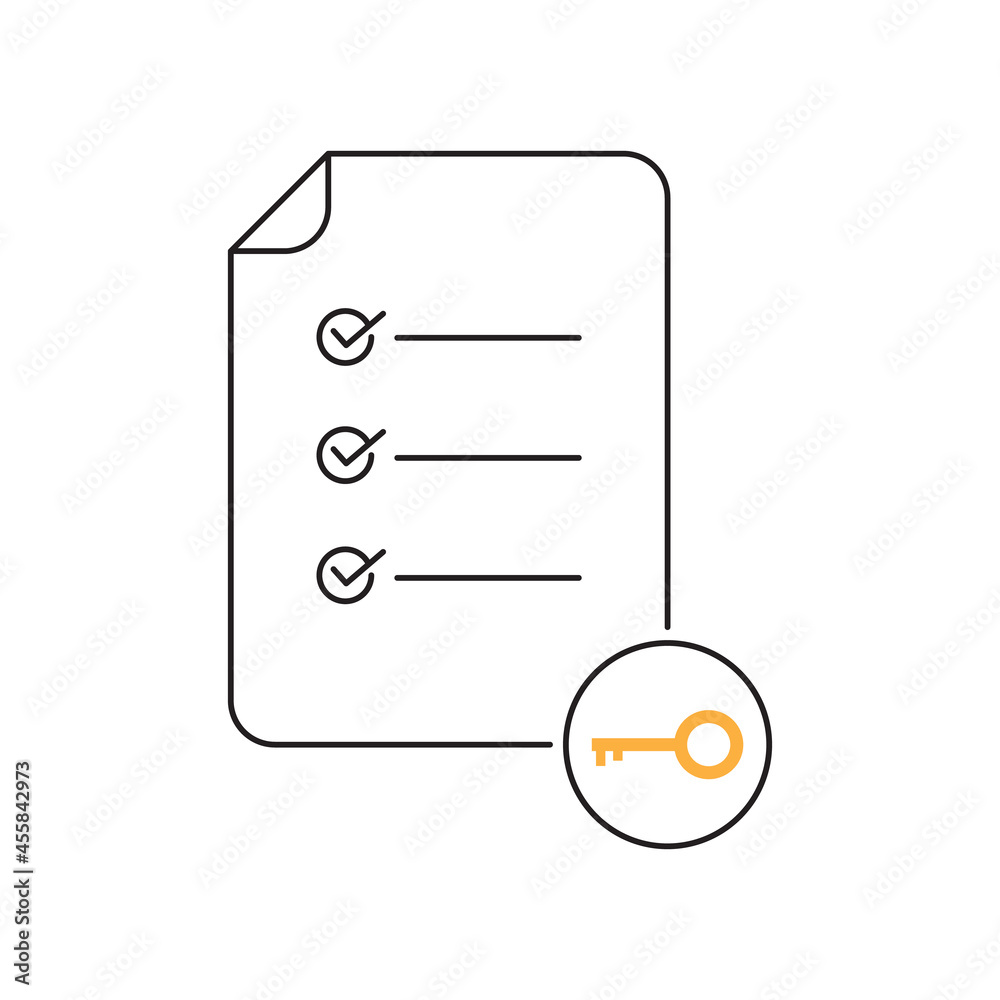 Checklist with keywords.concept of key word check list and register of ...