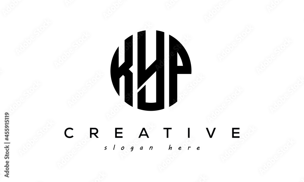Letters KYP creative circle logo design vector Stock Vector | Adobe Stock