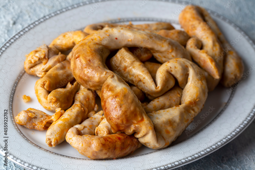 Turkish Traditional Food Rice Stuffed Intestines Tripe Mumbar - from ...