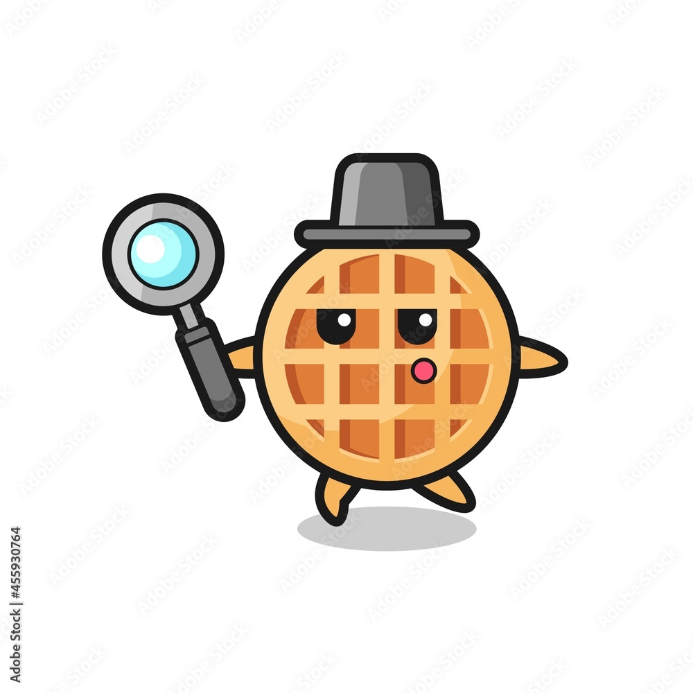 Cartoon Waffle With Face
