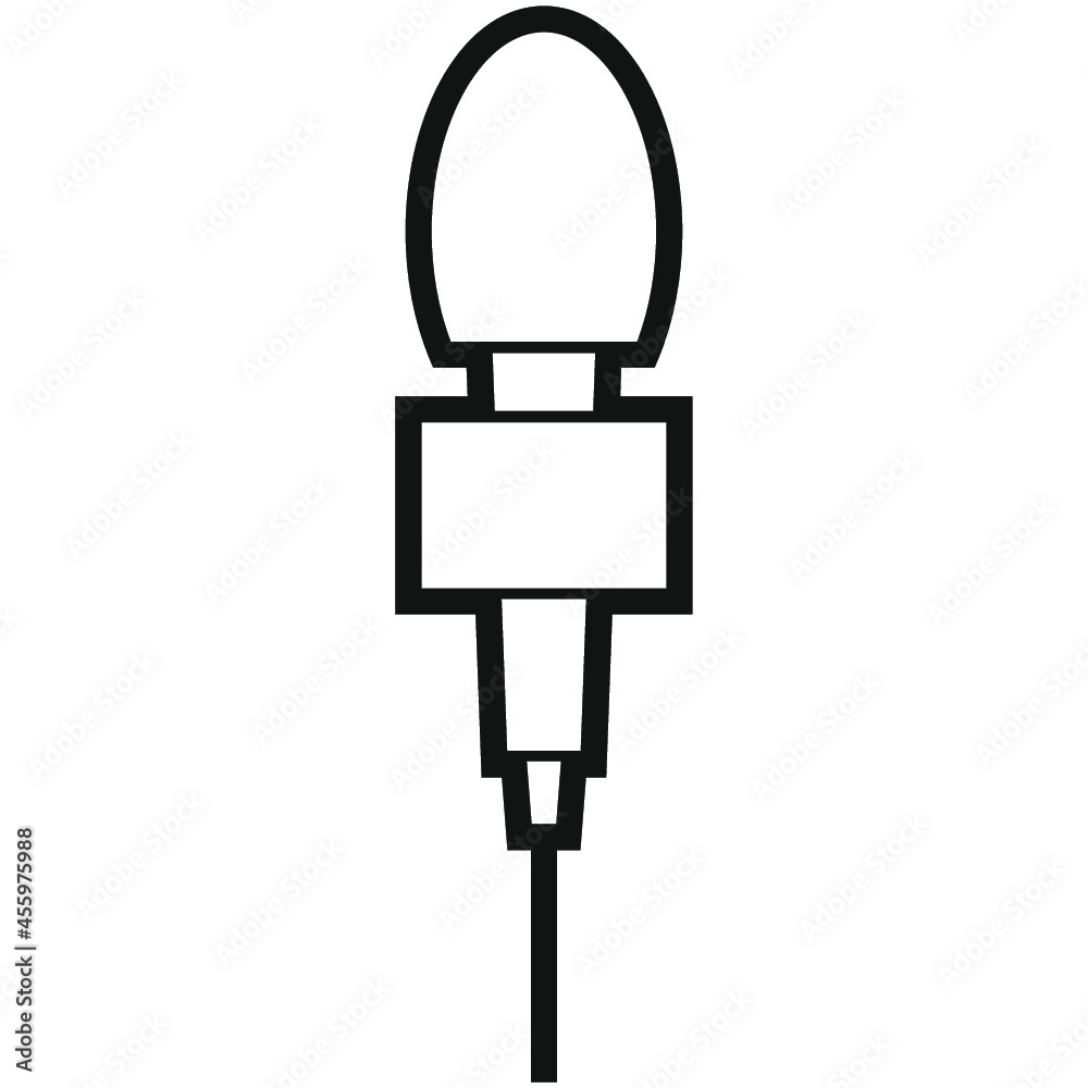 Picto microphone journaliste de presse Stock Vector | Adobe Stock