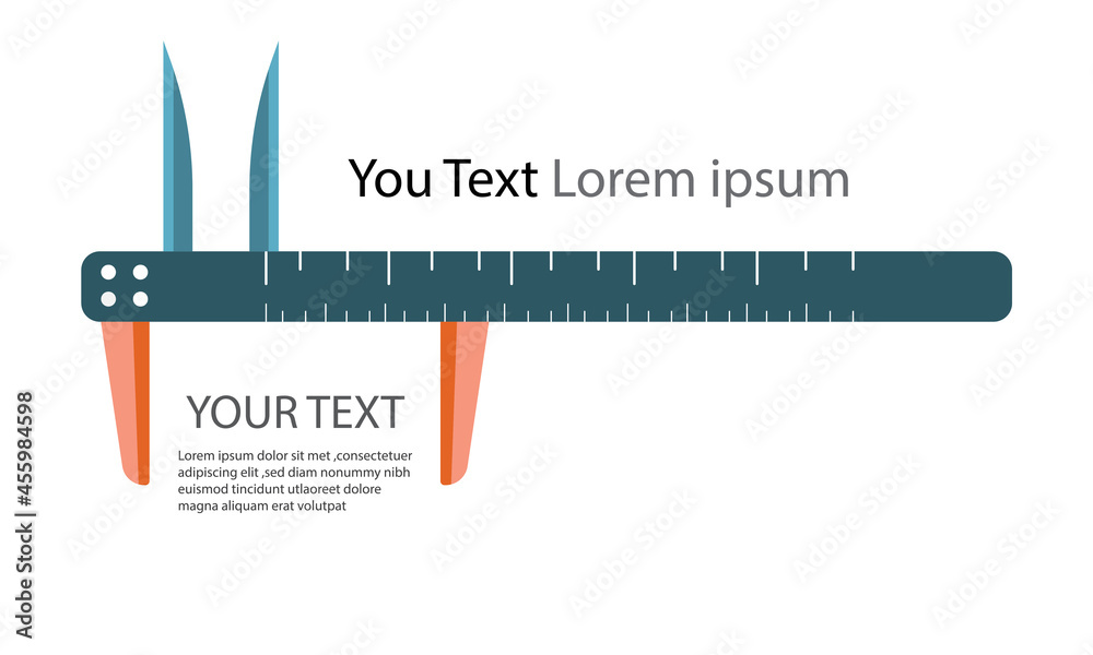 Vernier Caliper options linear icon. build and repair, sliding scale ...