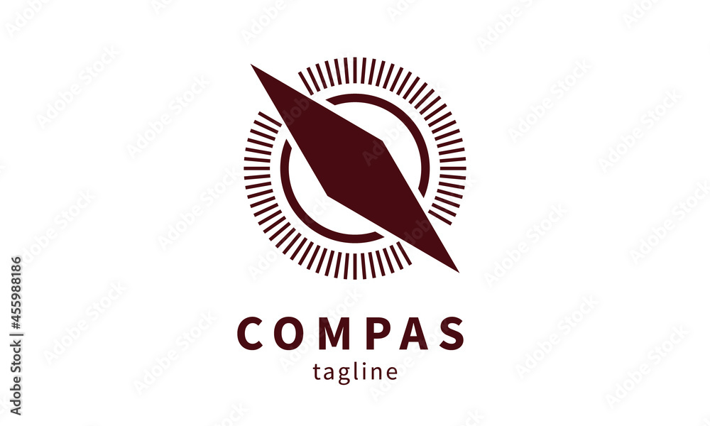 Premium vector compas logo design Stock Vector | Adobe Stock
