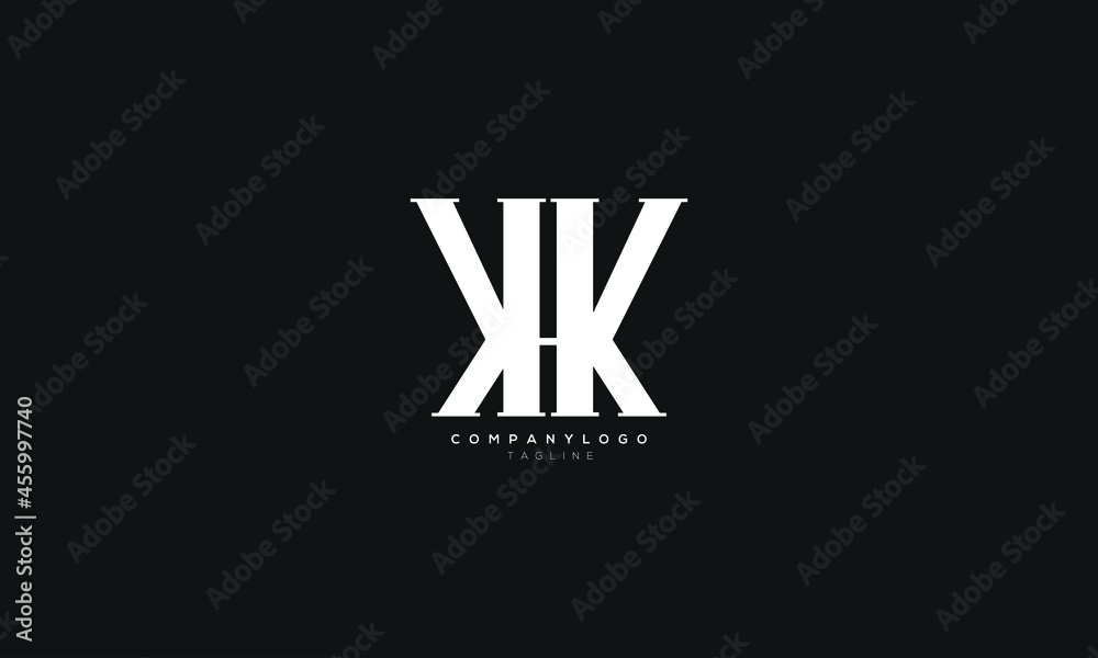 KHK, KKH, HKK, Abstract initial monogram letter alphabet logo design ...