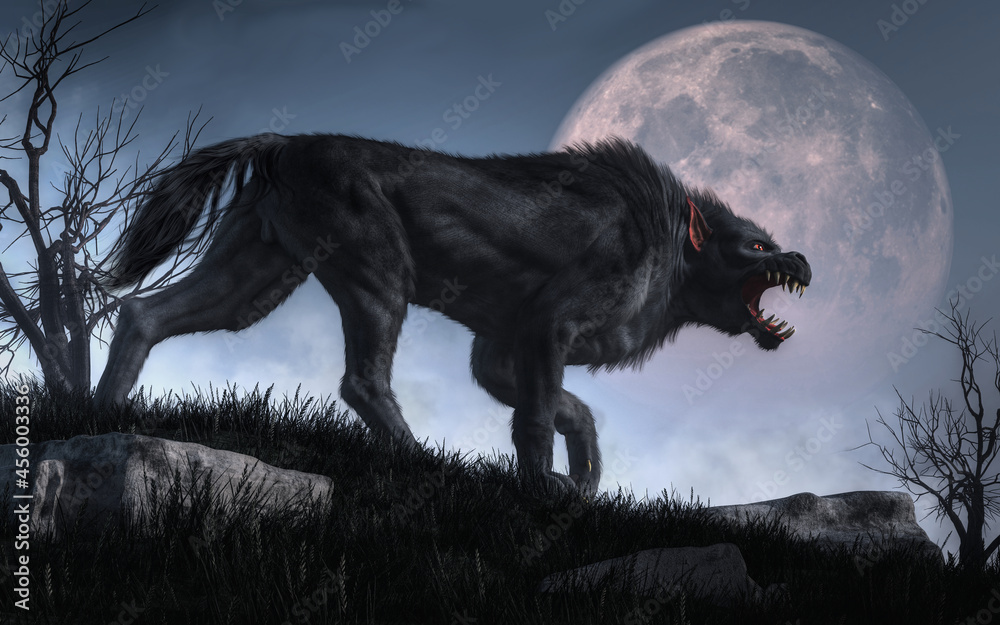 Black Dog Mythical Creature