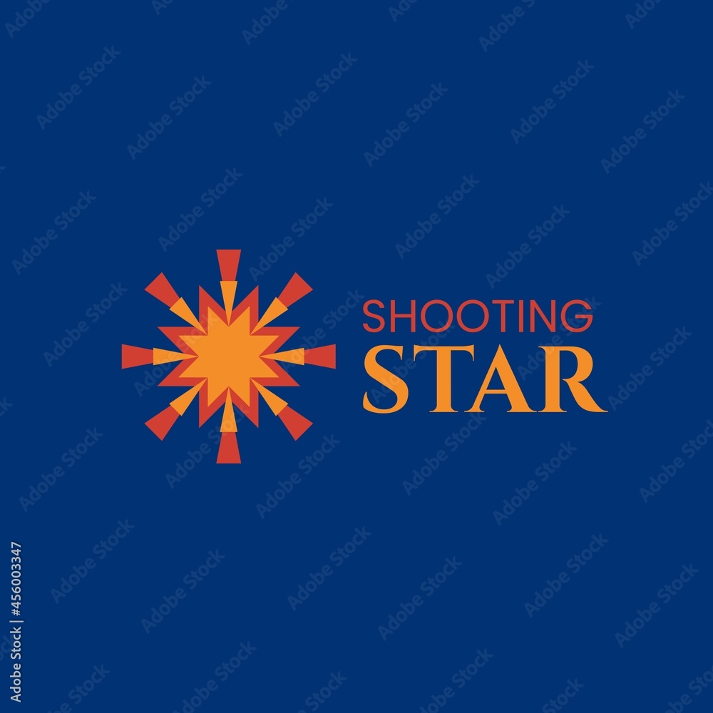 shooting star logo. Abstract design elements. Icons, stock vector ...