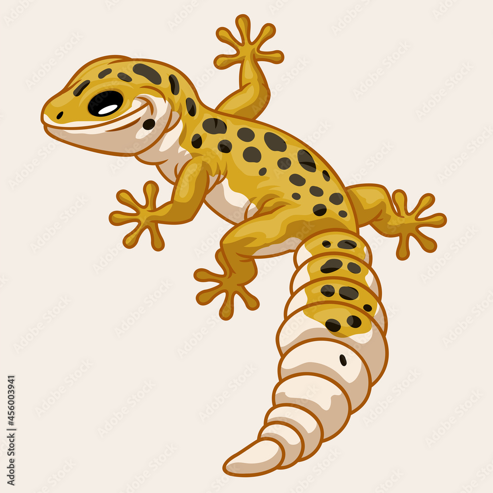 Cute Gecko Cartoon